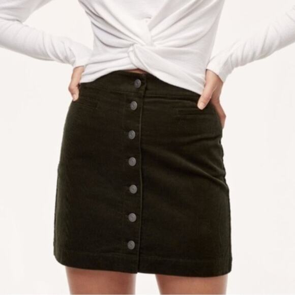Wilfred | Skirts | Wilfred Free Karmen Corduroy Black Mini Skirt | Poshmark